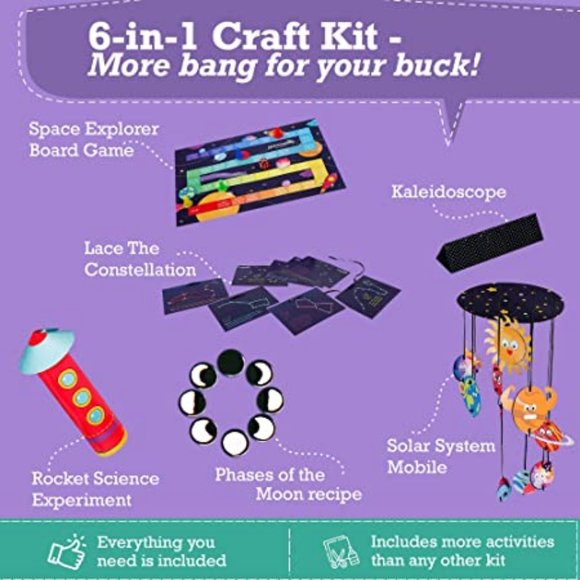 Toys | New Astronomy Space Explorer 6 Activities Diy Craft Set Kit ...